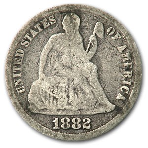 Buy 1882 Liberty Seated Dime Good | APMEX