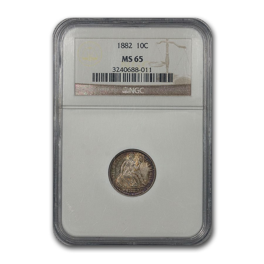 Buy 1882 Liberty Seated Dime MS-65 NGC | APMEX