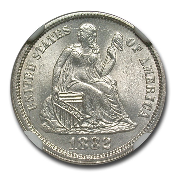 Buy 1882 Liberty Seated Dime MS-66 NGC | APMEX
