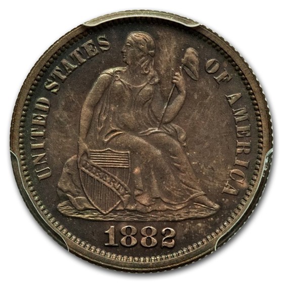Buy 1882 Liberty Seated Dime PR-66 PCGS | APMEX