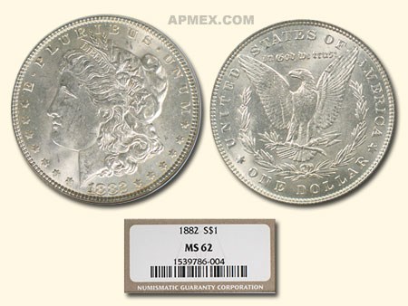Buy 1882 Morgan Dollar MS-62 NGC | APMEX