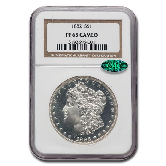 1882 Morgan Dollar PF-65 Cameo NGC CAC