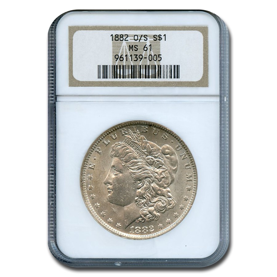 1882-O/S Morgan Dollar MS-61 NGC
