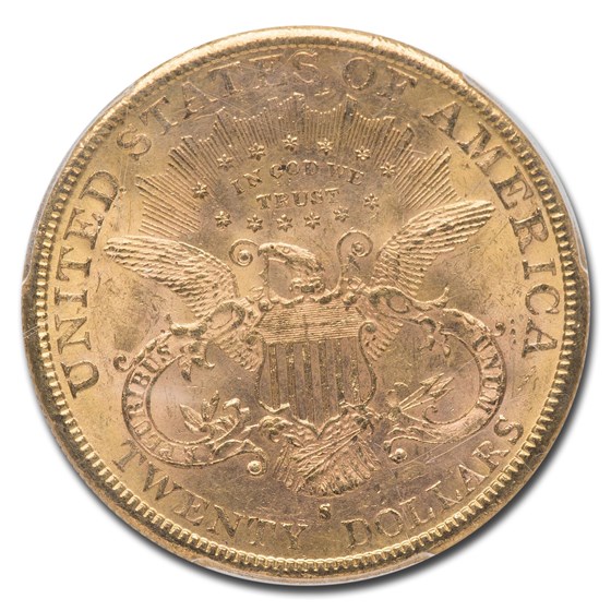 Buy 1882-S $20 Liberty Gold Double Eagle MS-62 PCGS | APMEX