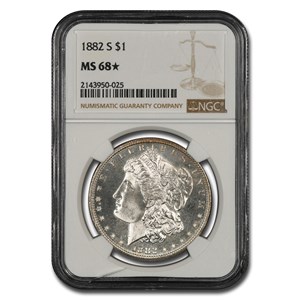 1882-S Morgan Dollar MS-68* NGC