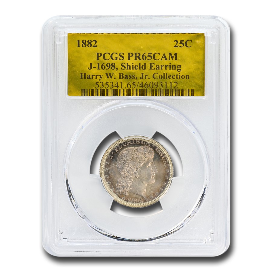 Buy 1882 Shield Earing Quarter Pattern PR-65 Cameo | APMEX