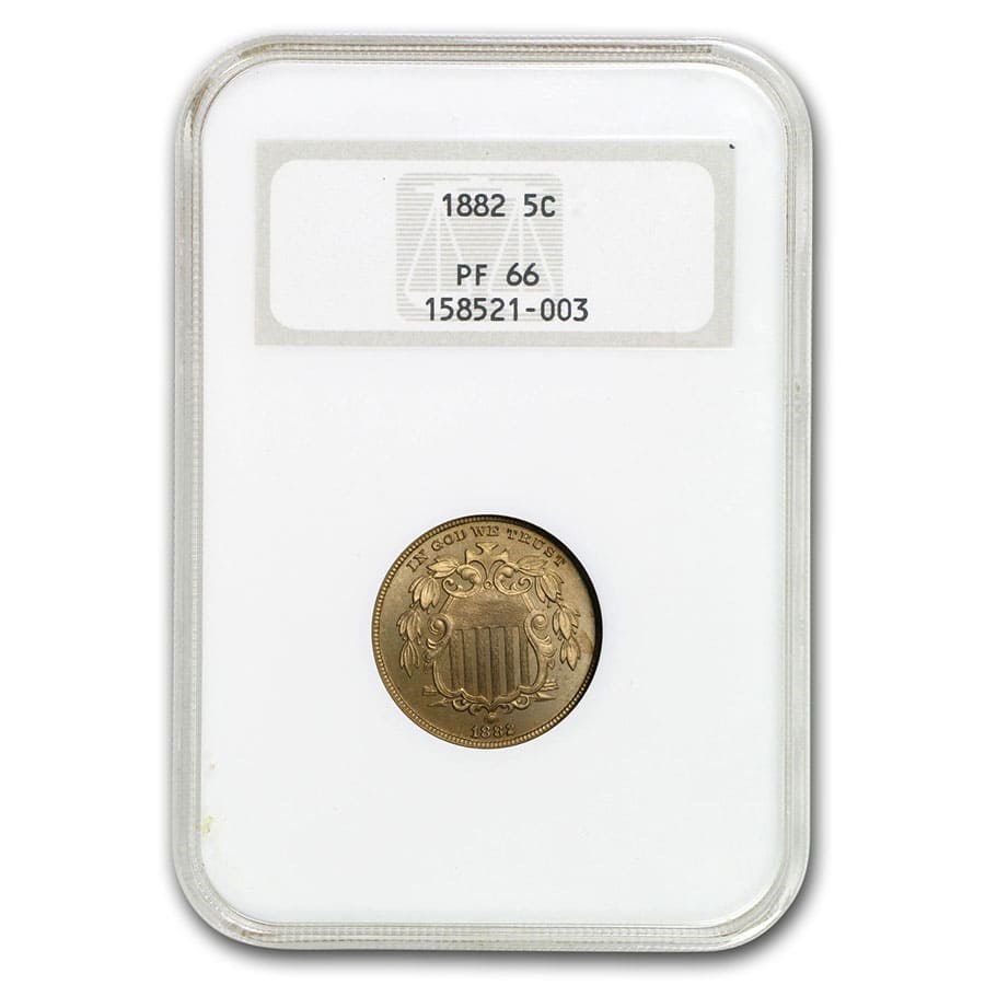 Buy 1882 Shield Nickel PF-66 NGC (Fatty Holder) | APMEX