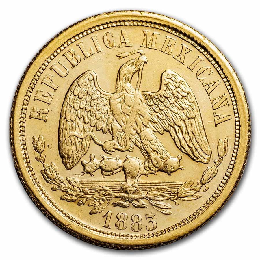 Buy 1883/2 Mo M Mexican Gold 20 Pesos BU | APMEX