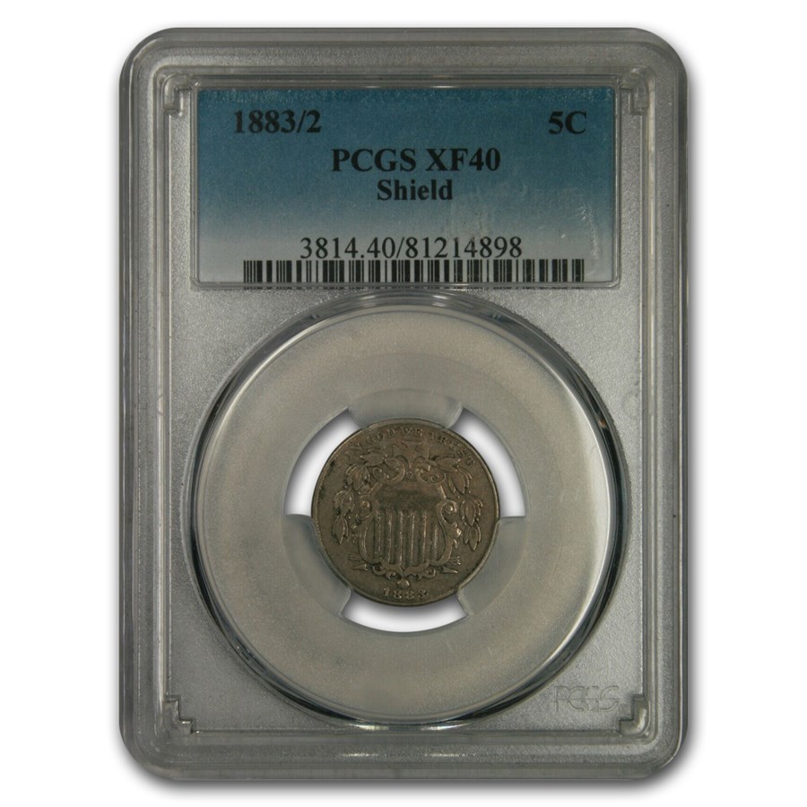 Buy 1883/2 Shield Nickel XF-40 PCGS | APMEX