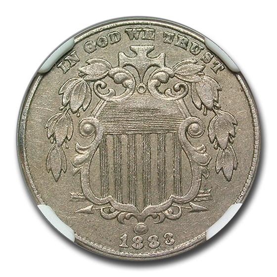 1883/2 Shield Nickel XF-45 NGC
