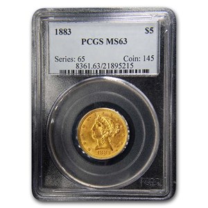 Buy 1883 $5 Liberty Gold Half Eagle MS-63 PCGS | APMEX