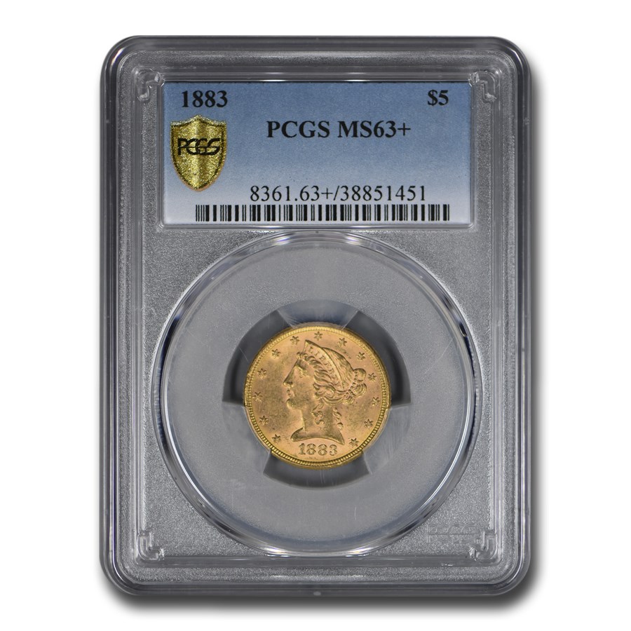 Buy 1883 $5 Liberty Gold Half Eagle MS-63+ PCGS | APMEX