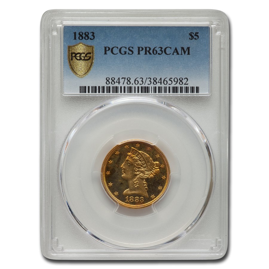 Buy 1883 $5 Liberty Gold Half Eagle PR-63 Cameo PCGS | APMEX