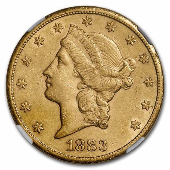 Buy 1883-CC $20 Liberty Gold Double Eagle AU Details NGC (Cleaned) | APMEX