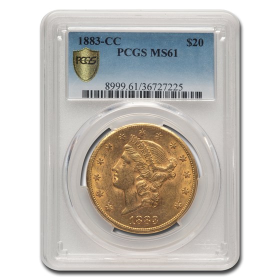 Buy 1883-CC $20 Liberty Gold Double Eagle MS-61 PCGS | APMEX