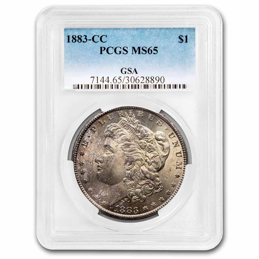 Buy 1883-CC Morgan Dollar MS-65 PCGS (GSA Pedigree) (Toned) | APMEX
