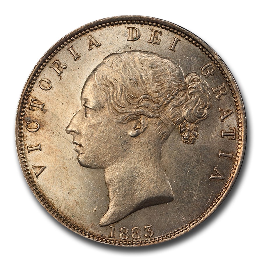 Buy 1883 Great Britain Silver Half Crown Victoria MS-63 PCGS | APMEX