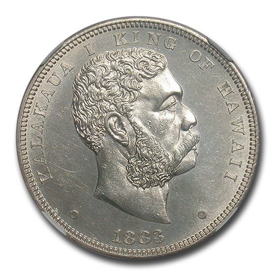 Buy 1883 Hawaii Half Dollar Kalakaua I MS-62 NGC | APMEX