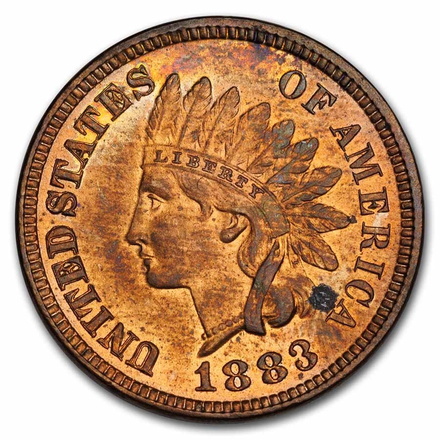 Buy 1883 Indian Head Cent BU Red (Spotted) | APMEX