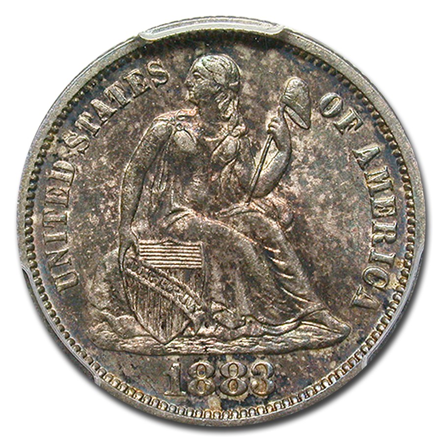 Buy 1883 Liberty Seated Dime AU-58 PCGS | APMEX