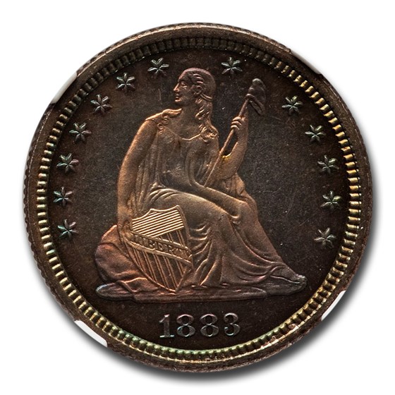 Buy 1883 Liberty Seated Quarter PF-68 NGC | APMEX