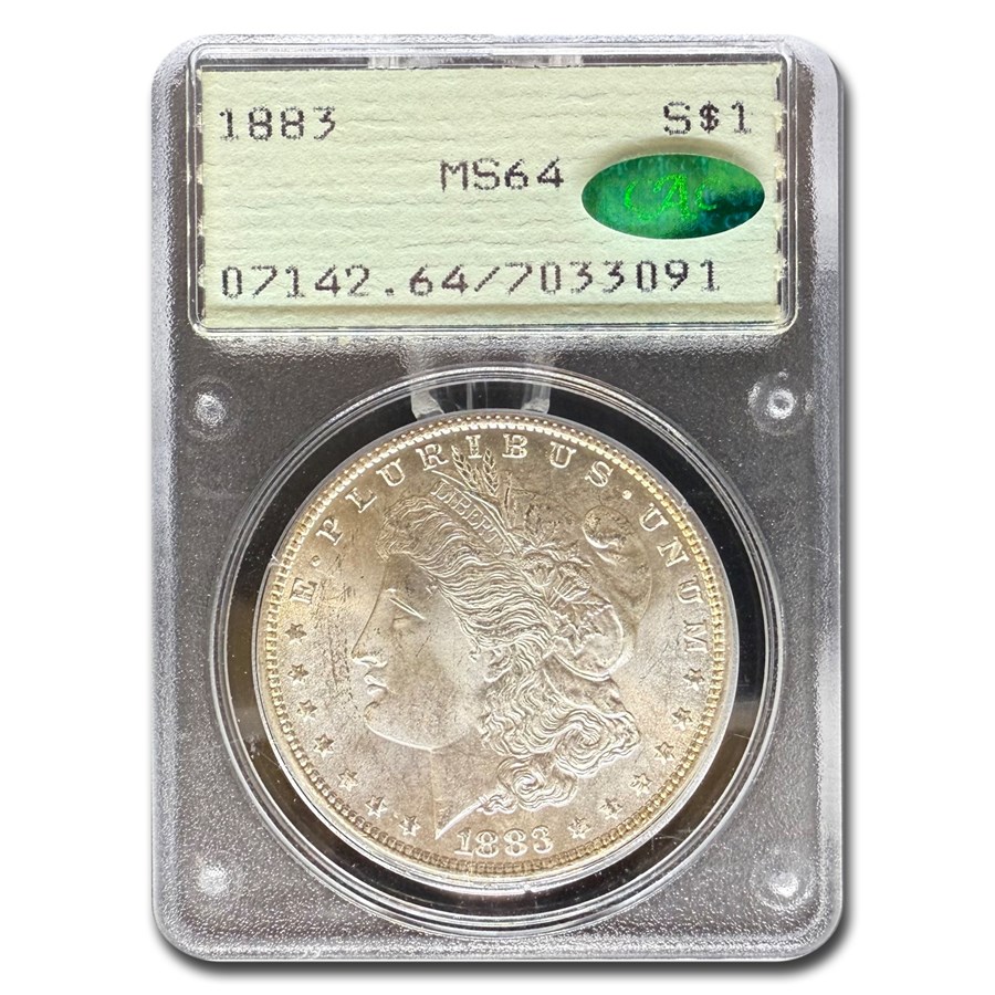 1883 Morgan Dollar MS-64 PCGS CAC (Rattler)
