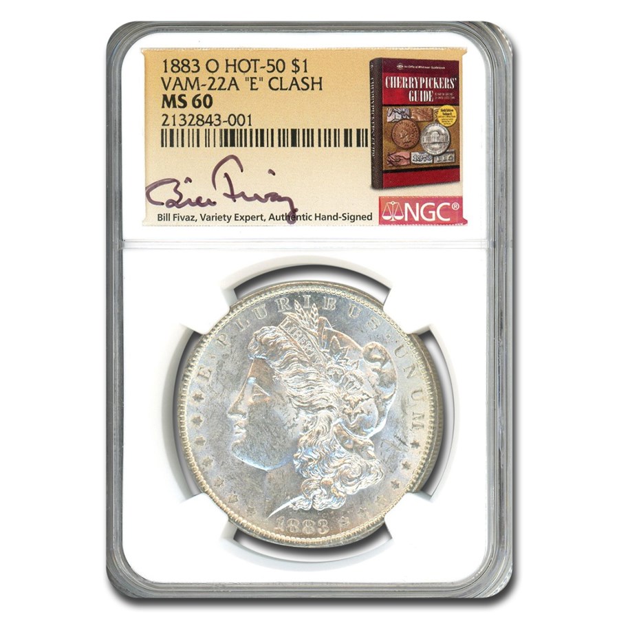 Buy 1883-O Morgan Dollar MS-60 NGC (VAM-22A, Clash E, Fivaz Label) | APMEX