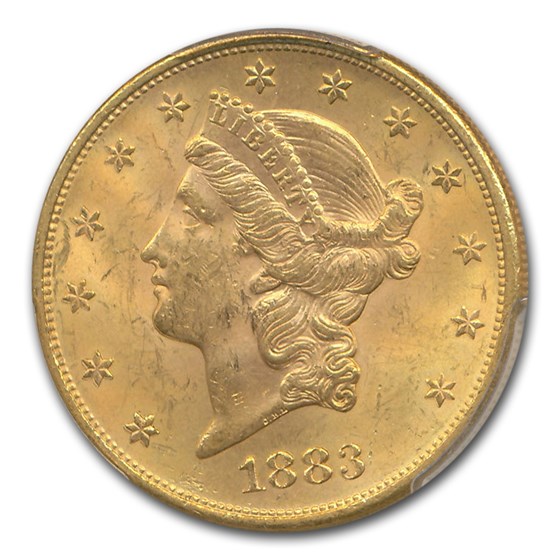 Buy 1883-S $20 Liberty Gold Double Eagle MS-62+ PCGS CAC | APMEX