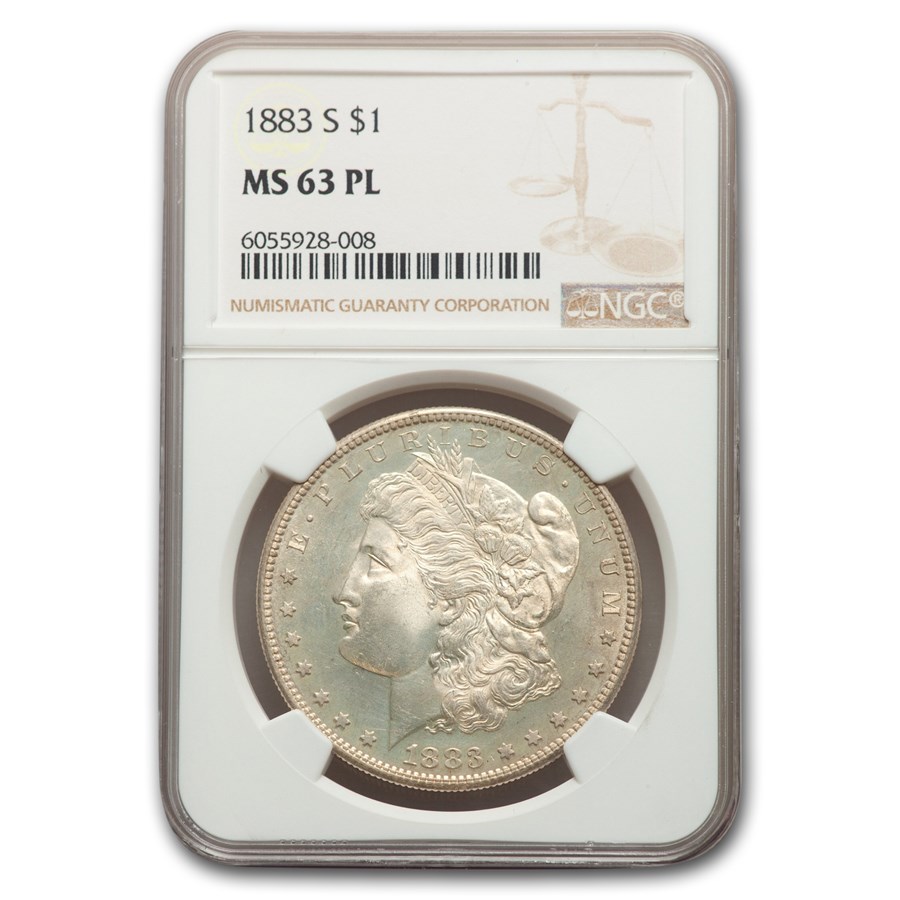 Buy 1883-S Morgan Dollar MS-63 PL NGC | APMEX