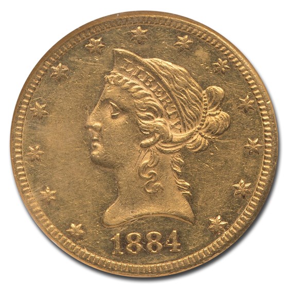 Buy 1884-CC $10 Liberty Gold Eagle AU-58 NGC | APMEX