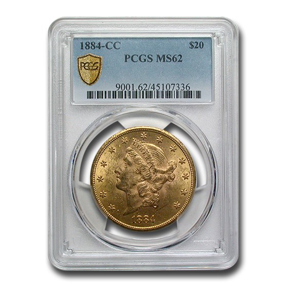 Buy 1884-CC $20 Liberty Gold Double Eagle MS-62 PCGS | APMEX