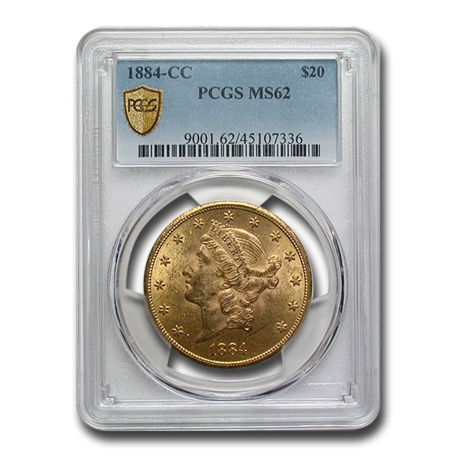 Buy 1884-CC $20 Liberty Gold Double Eagle MS-62 PCGS | APMEX