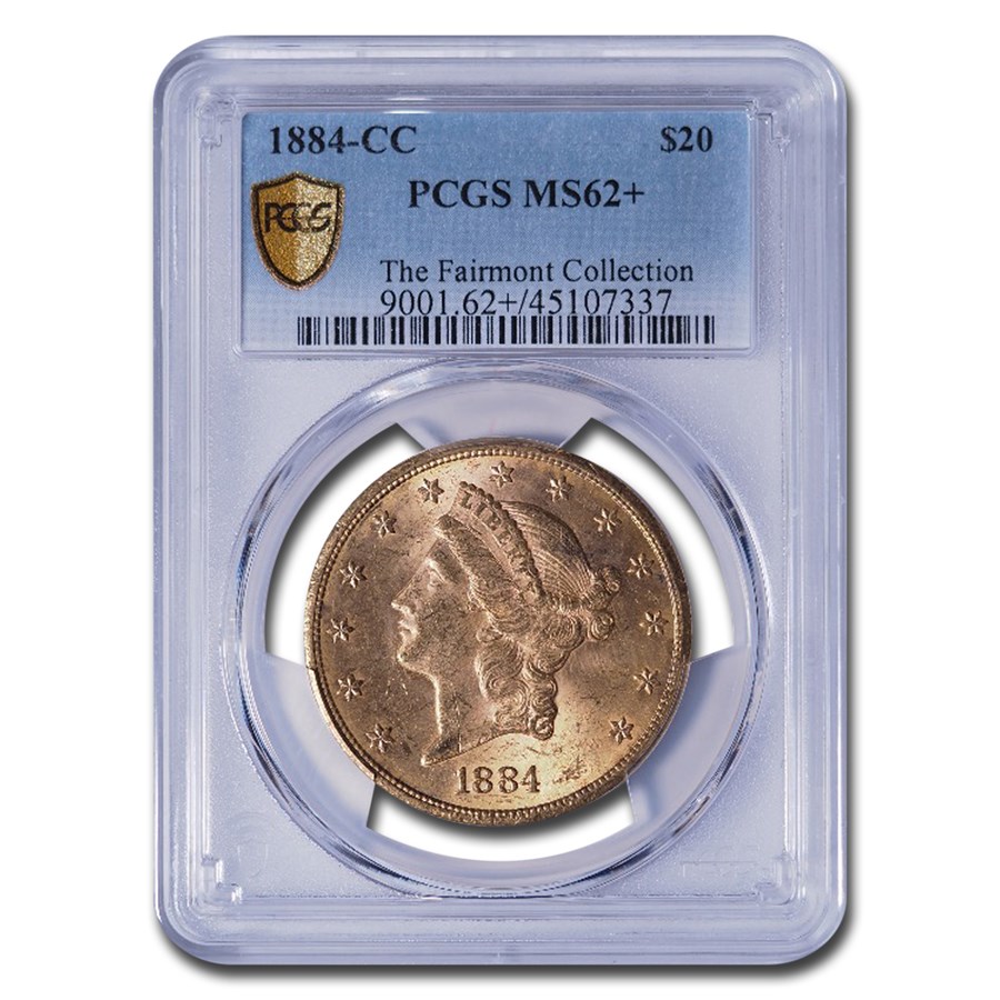 1884-CC $20 Liberty Gold Double Eagle MS-62+ PCGS