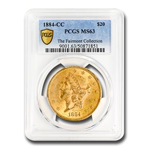 Buy 1884-CC $20 Liberty Gold Double Eagle MS-63 PCGS | APMEX