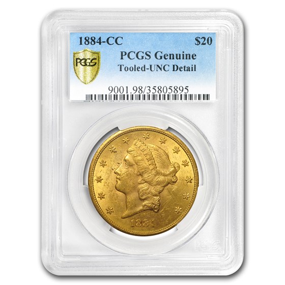 Buy 1884-CC $20 Liberty Gold Double Eagle Unc Details PCGS (Tooled) | APMEX