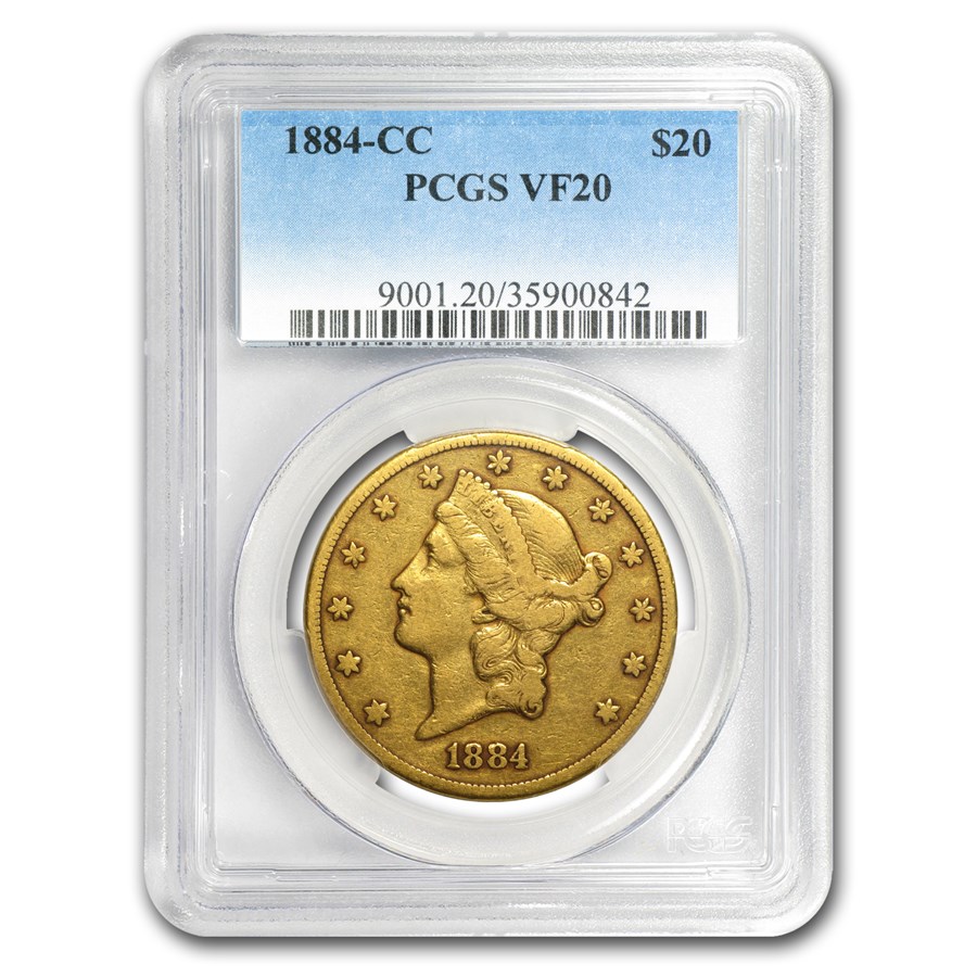 Buy 1884-CC $20 Liberty Gold Double Eagle VF-20 PCGS | APMEX