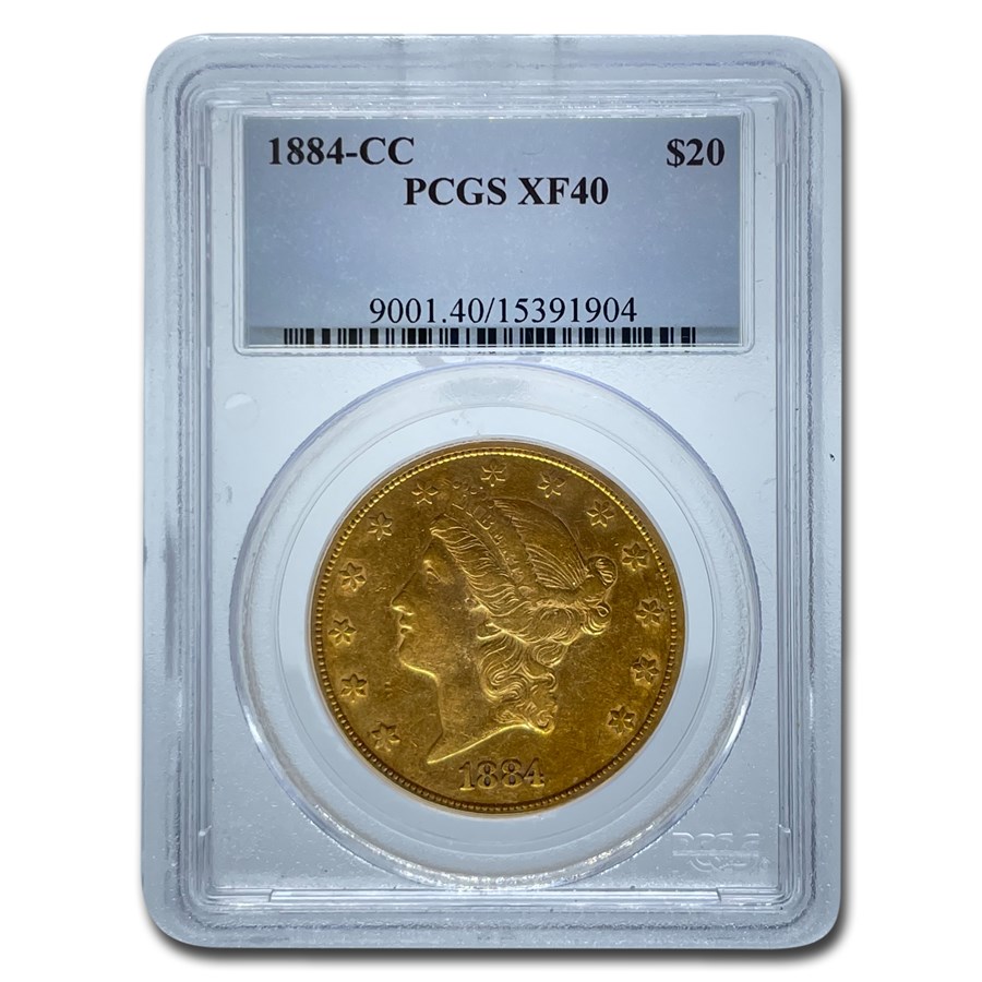 Buy 1884-CC $20 Liberty Gold Double Eagle XF-40 PCGS | APMEX