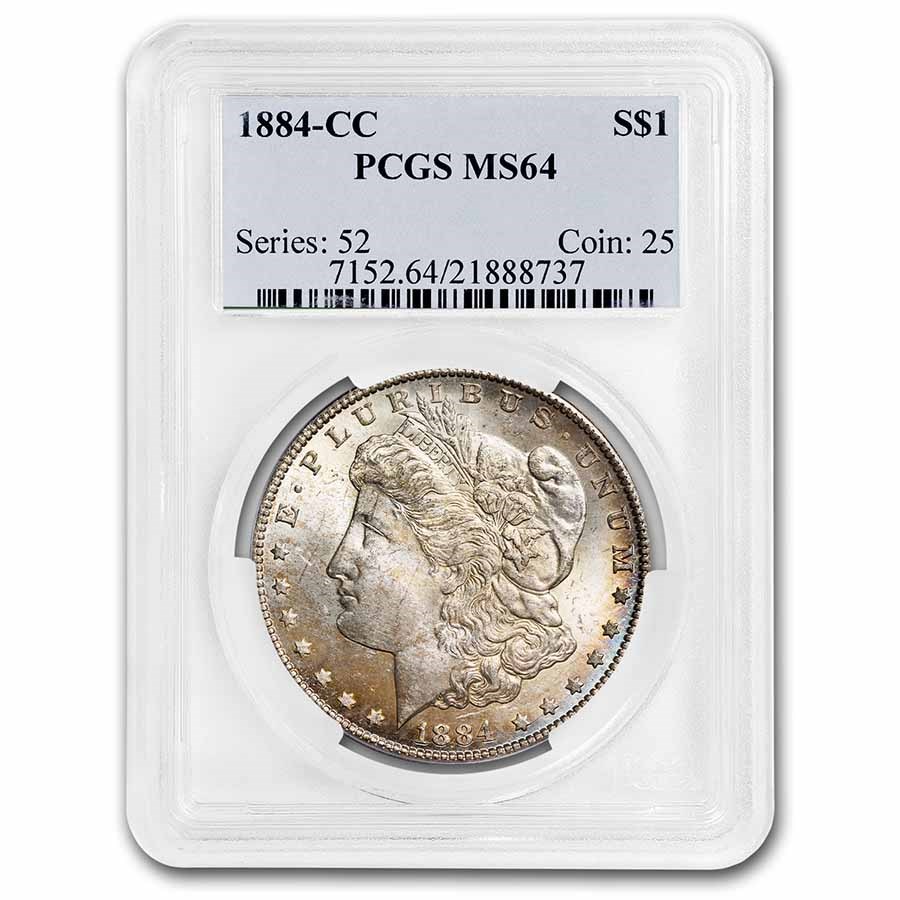 Buy 1884-CC Morgan Dollar MS-64 PCGS (Toned) | APMEX