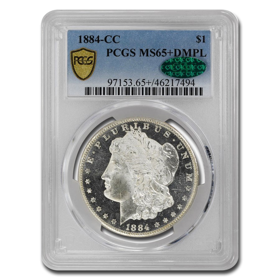 Buy 1884-CC Morgan Dollar MS-65+ DMPL PCGS CAC | APMEX