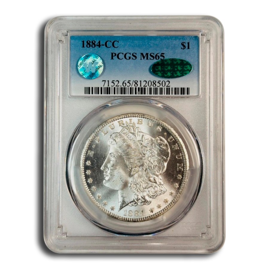 Buy 1884-CC Morgan Dollar MS-65 PCGS CAC | APMEX