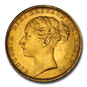 1884 Great Britain Gold Sovereign MS-64 PCGS