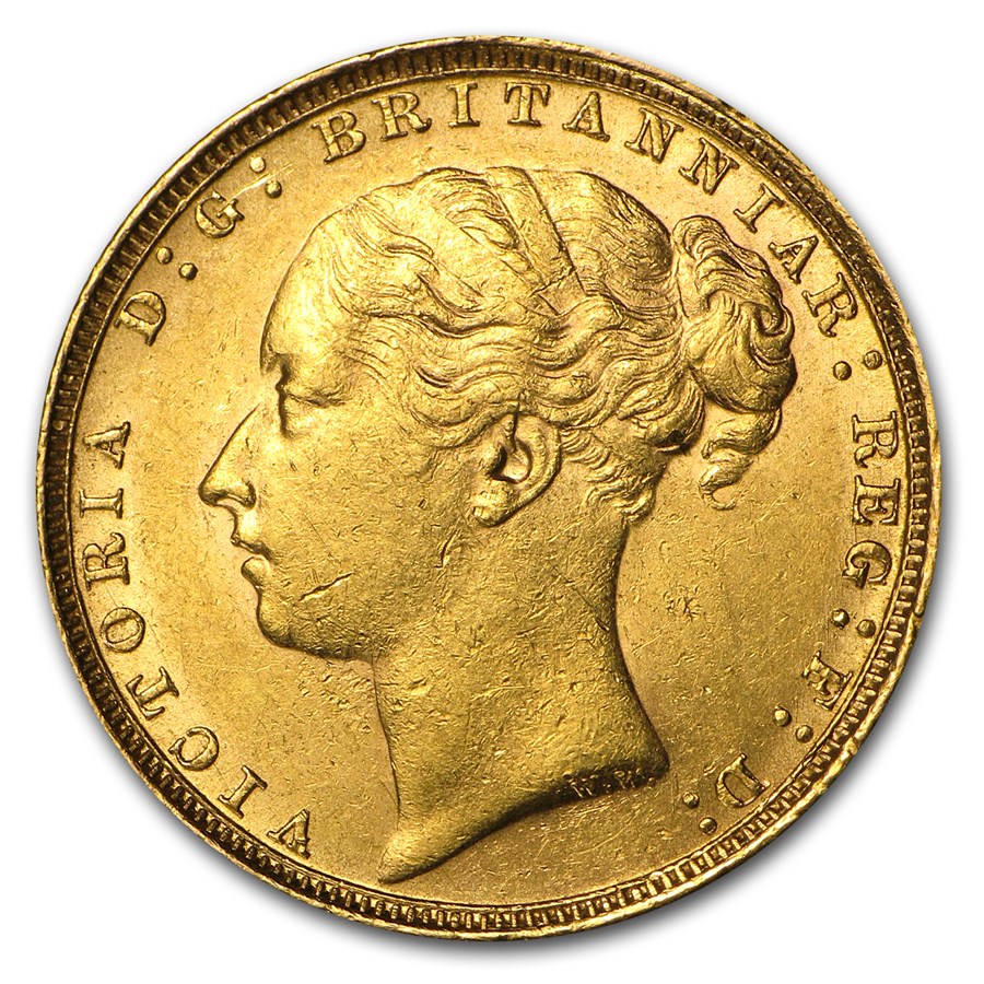 Buy 1884 Great Britain Gold Sovereign Victoria AU | APMEX