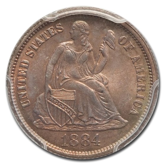 Buy 1884 Liberty Seated Dime MS-66+ PCGS | APMEX