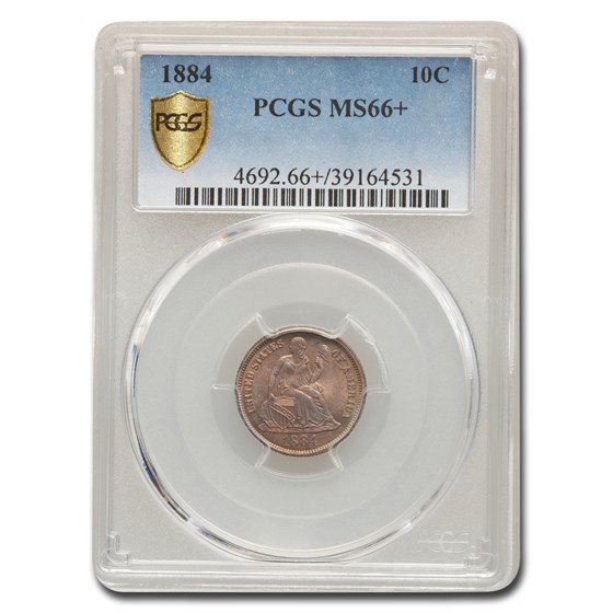 Buy 1884 Liberty Seated Dime MS-66+ PCGS | APMEX