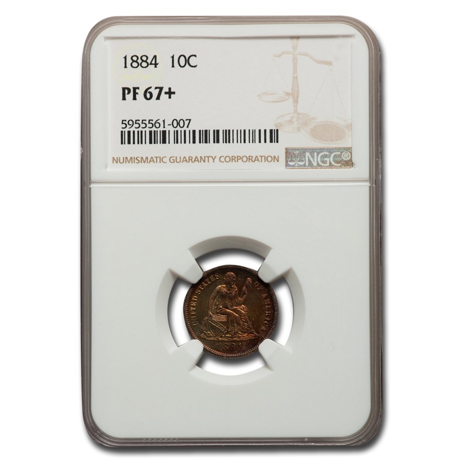 Buy 1884 Liberty Seated Dime PF-67+ NGC | APMEX