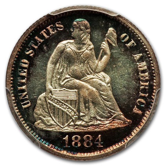 Buy 1884 Liberty Seated Dime PR-67 Cameo PCGS | APMEX