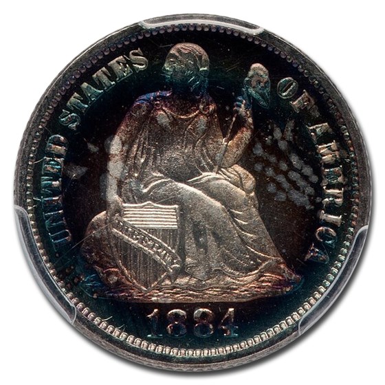 Buy 1884 Liberty Seated Dime PR-67+ Cameo PCGS | APMEX