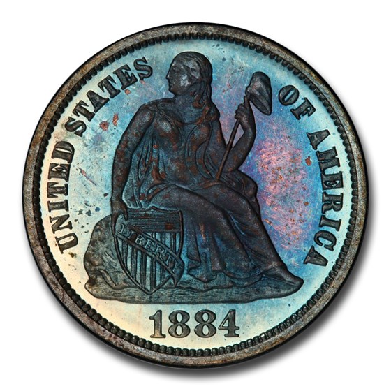 Buy 1884 Liberty Seated Dime PR-67 PCGS CAC | APMEX