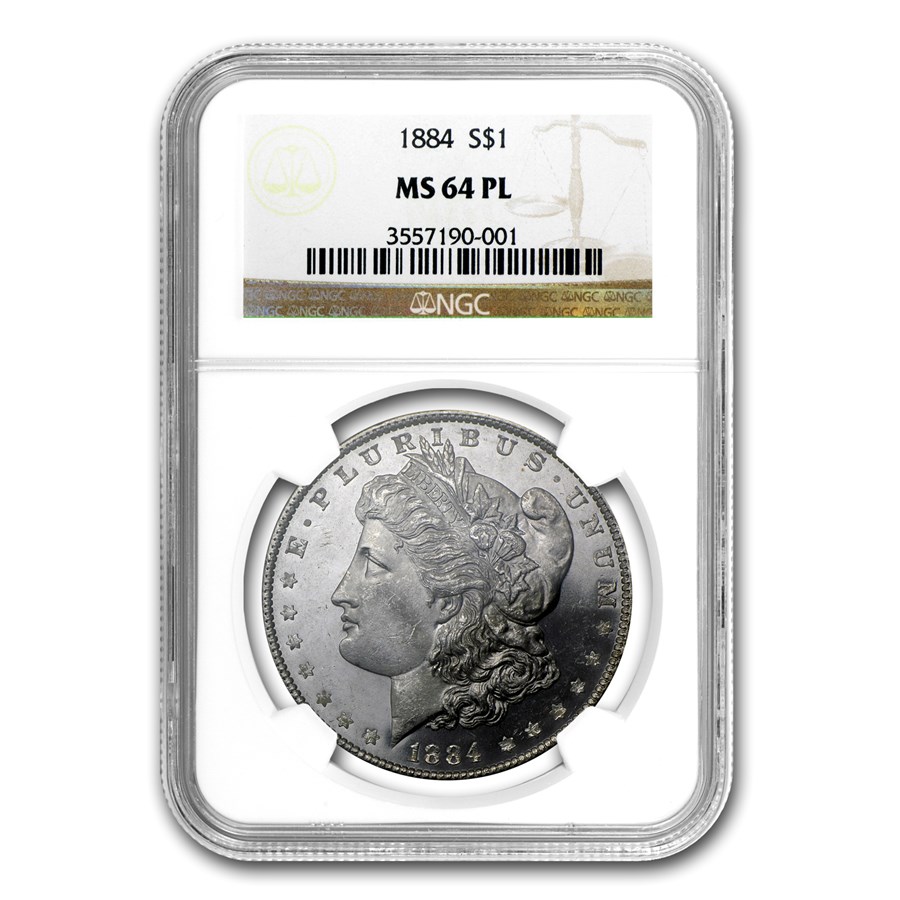 Buy 1884 Morgan Dollar MS-64 NGC (PL) | APMEX