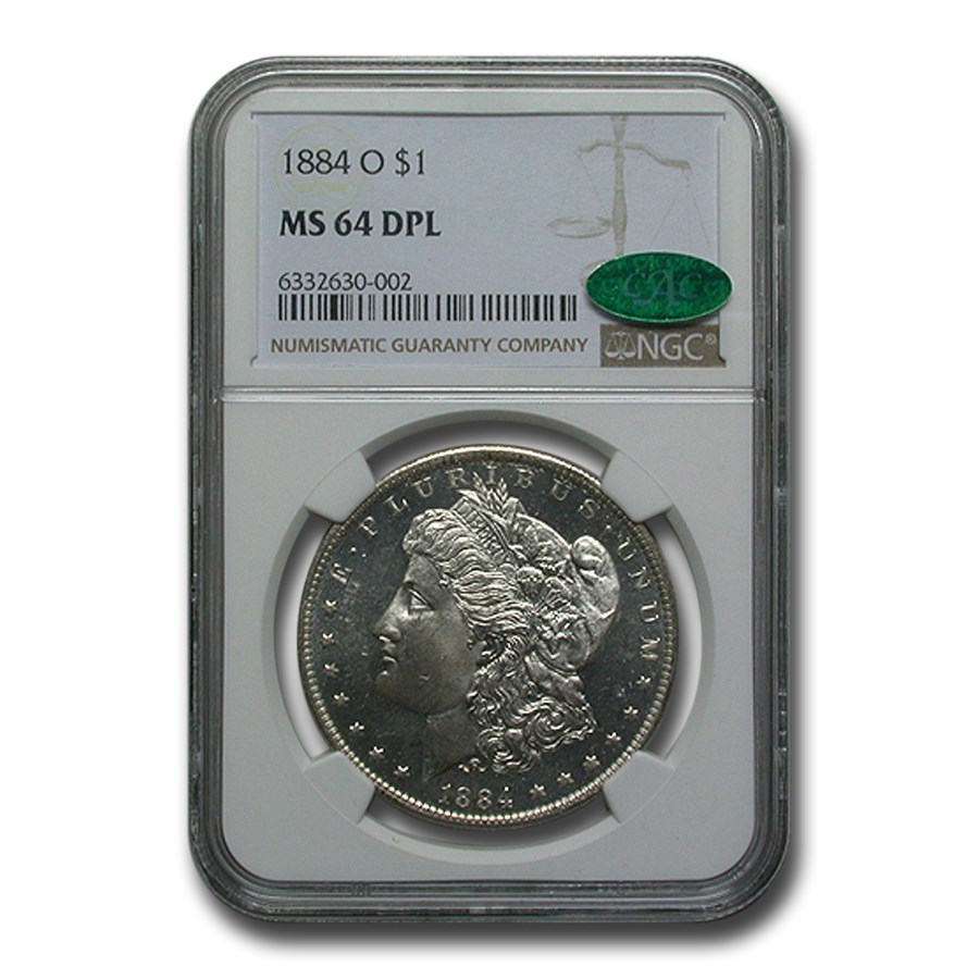 Buy 1884-O Morgan Dollar DPL MS-64 NGC CAC | APMEX